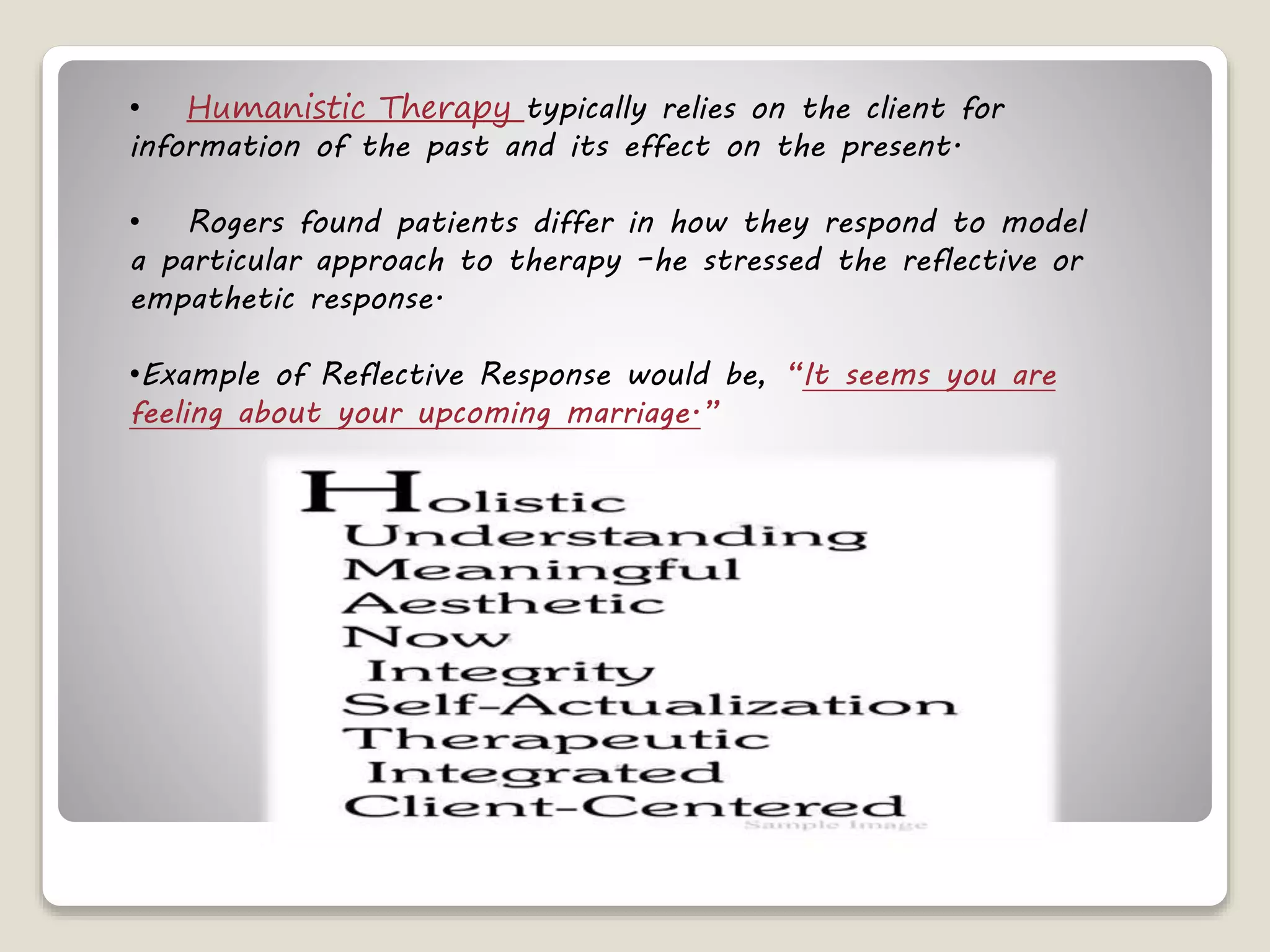 Humanistic Theories | PPTX