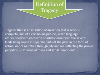 SIX PARTS OF TRAJEDY | PPTX