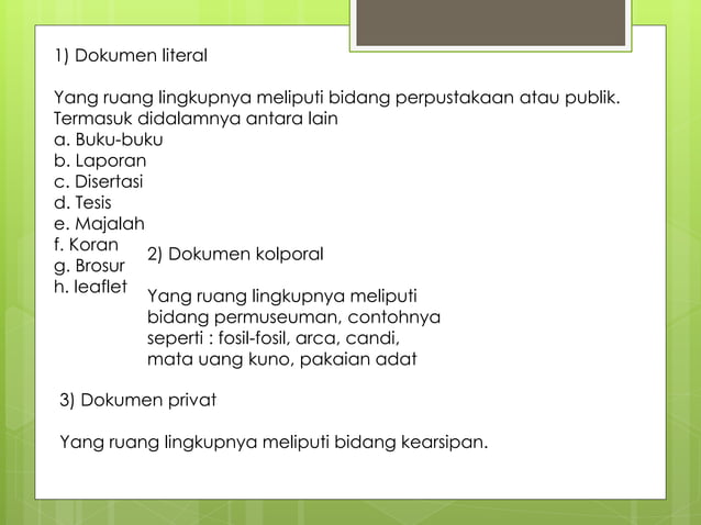 Materi Dokumen & Dokumentasi | PPTX