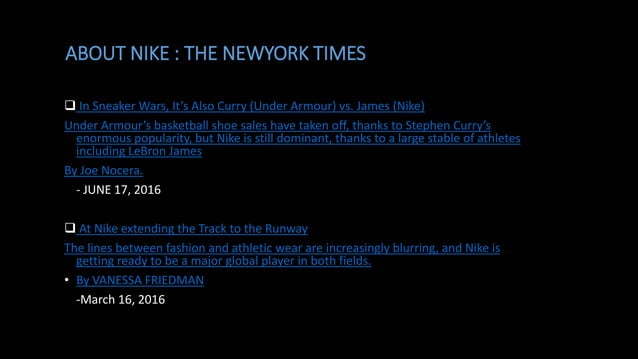 NIKE CASE STUDY | PPT