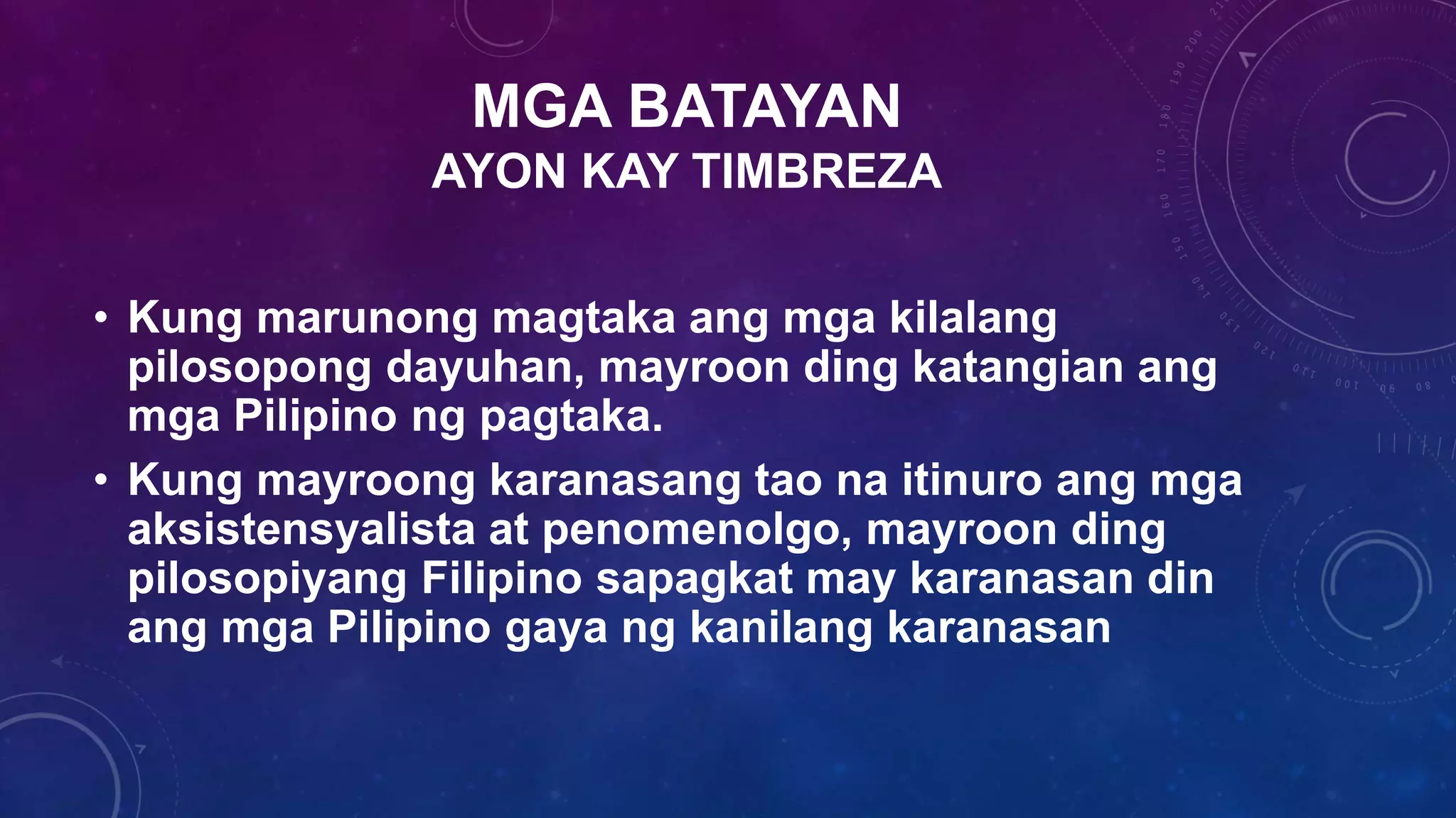Batayan sa Pilosopiyang Pinoy | PPTX