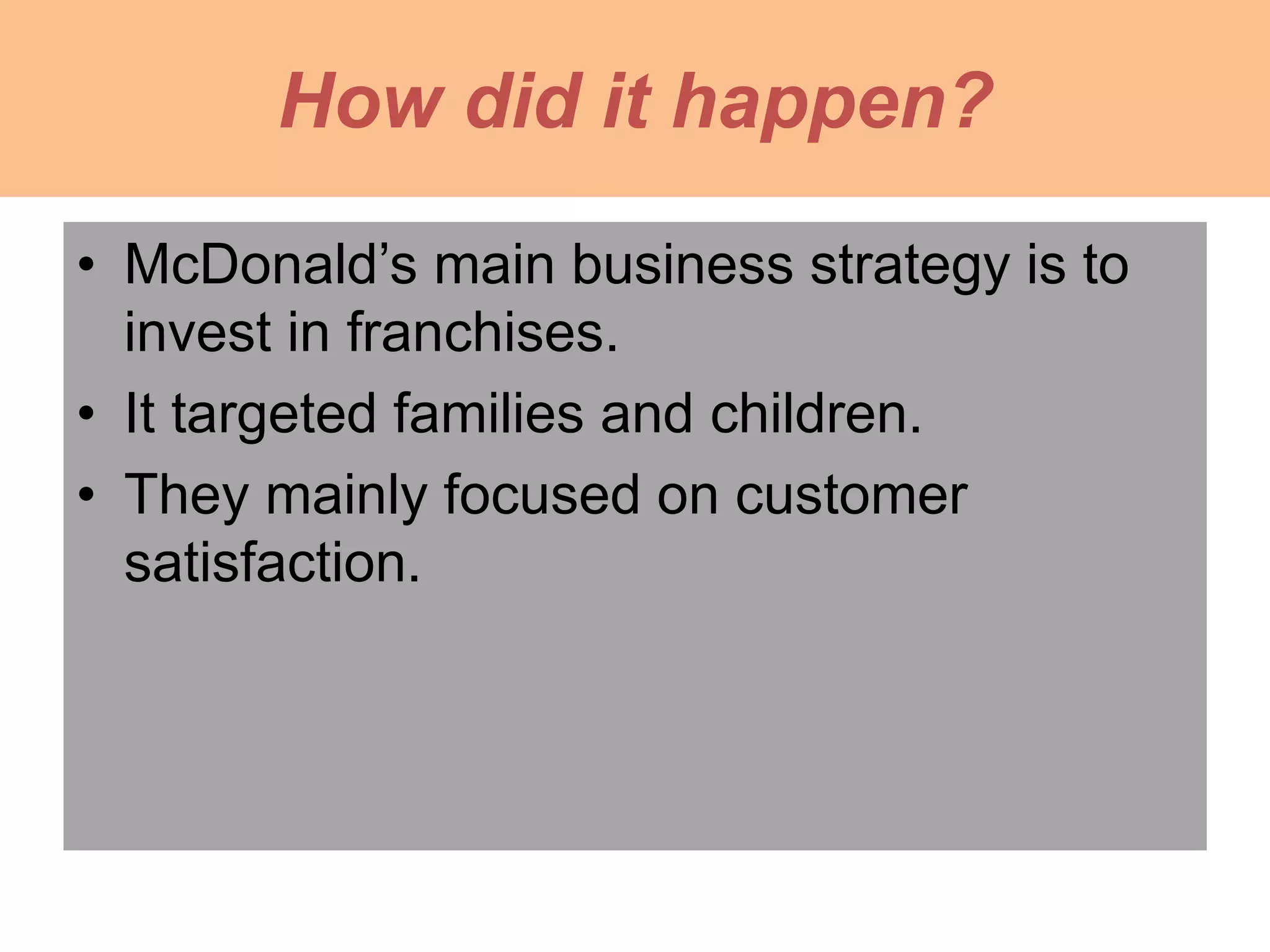 Presentation on McDonald's | PPTX