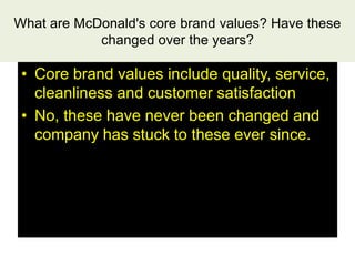 Presentation on McDonald's | PPTX