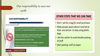 ppt on say no to plastic bags | PPTX