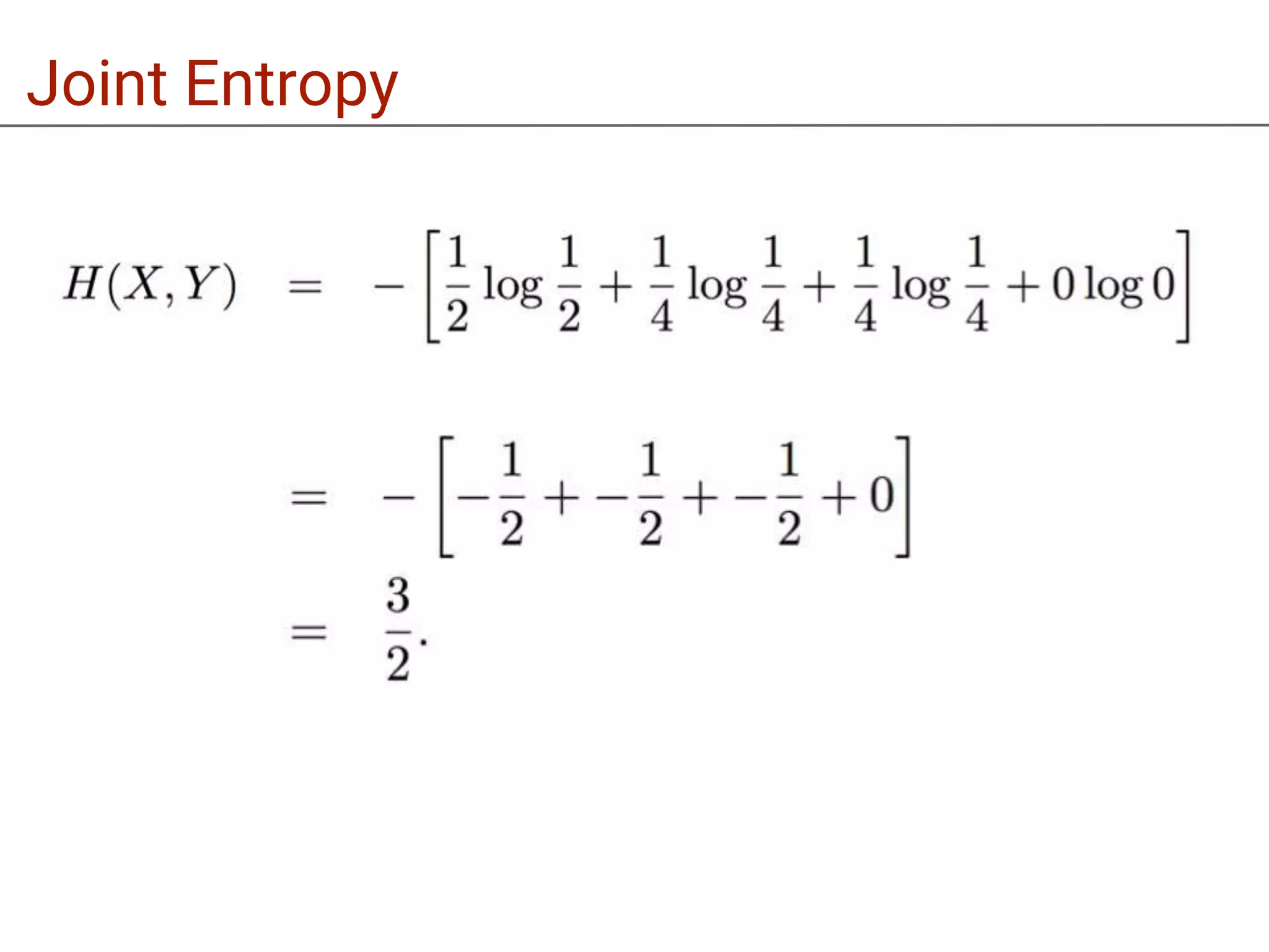 Unit 3: Joint, Conditional, Mutual Information, & a Case Study | PPT