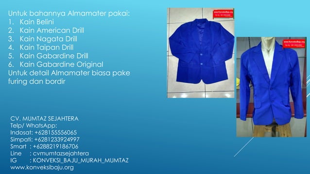 Jas Almamater Ugm, Jas Almamater Ui, Almamater Warna Hijau Army , CP ...