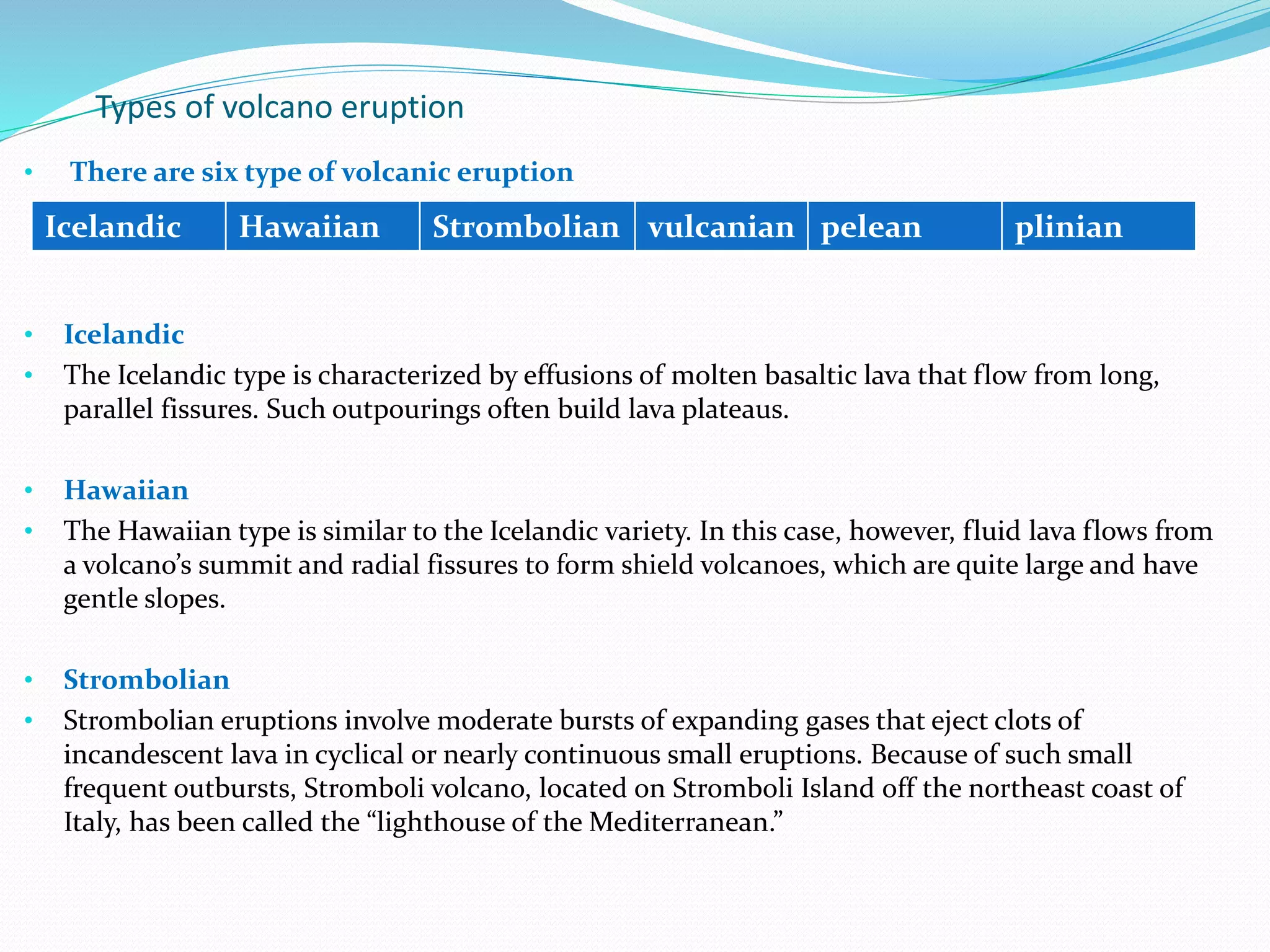 Volcanic eruption | PPTX