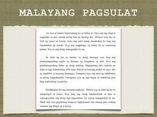 Character Sketch -FILIPINO 12 | PDF