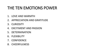 The power of emotions | PPT