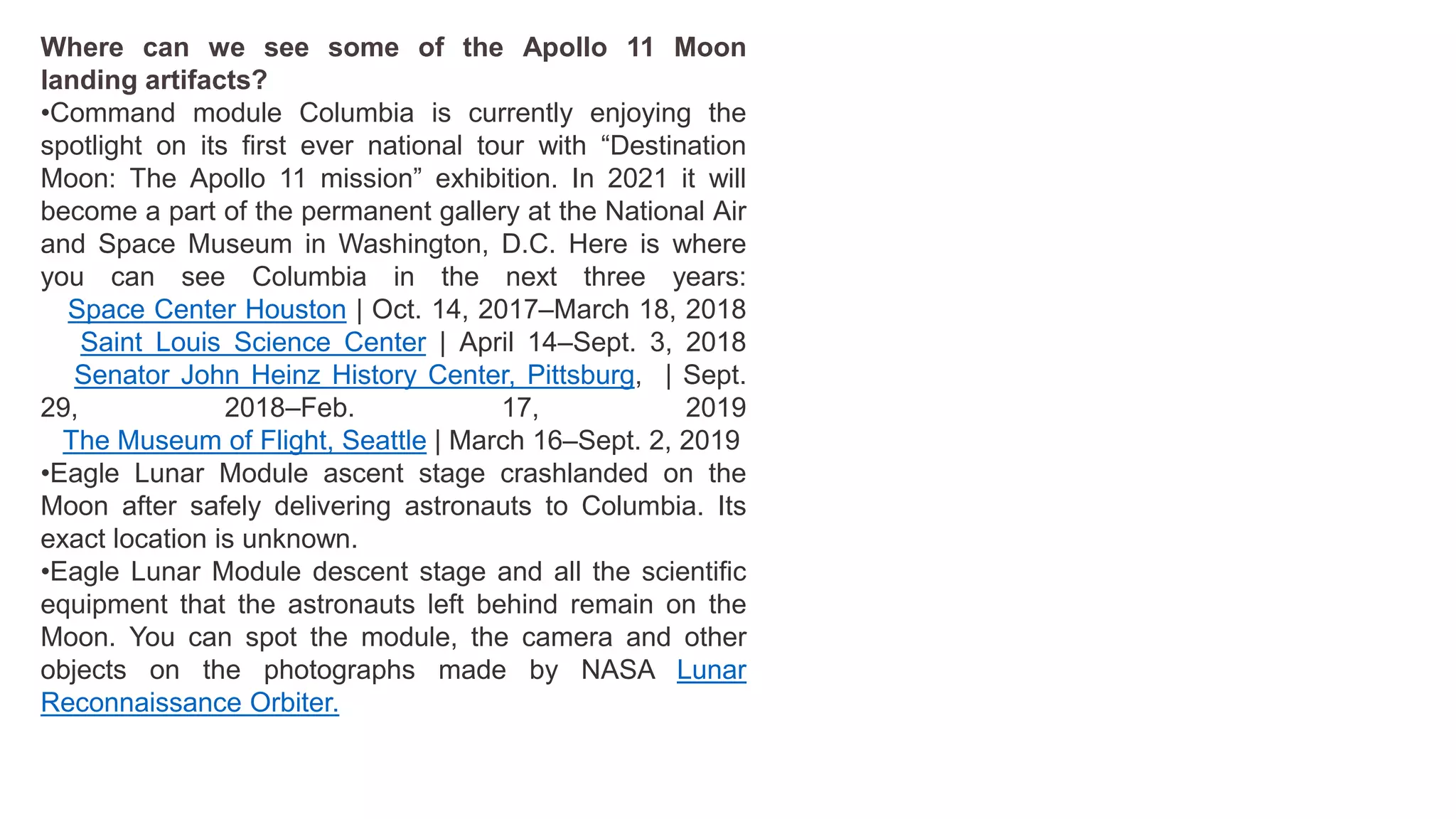 Celebrating the 49th anniversary of the Apollo 11 Moon landing | PPT