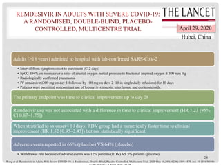 Remdesivir in the Management of COVID-19: Evidence Based Approach | PPTX