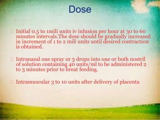 oxytocics:oxytocin | PPTX
