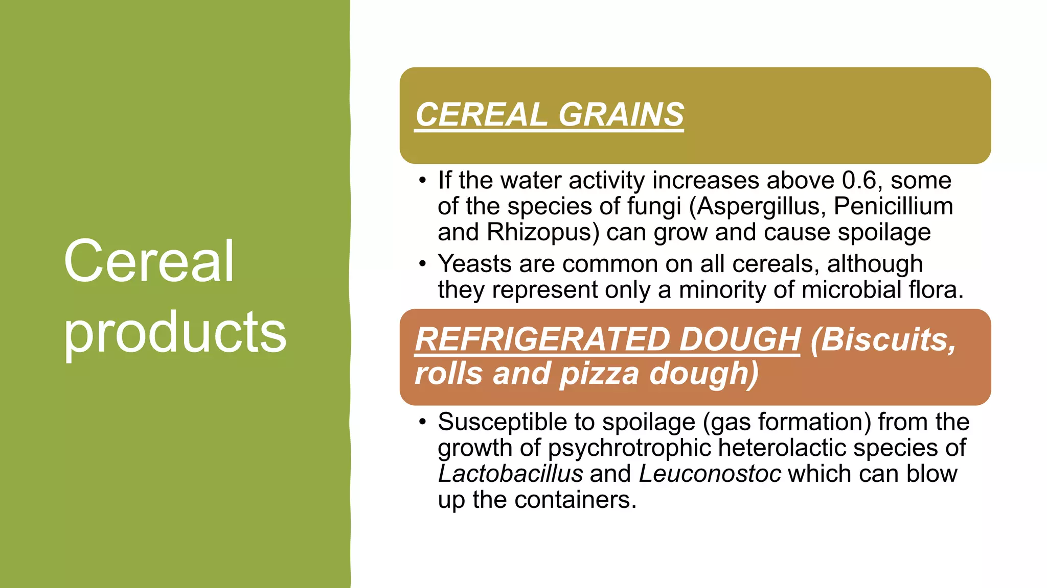 microbiology of cereal and cereal products | PPTX
