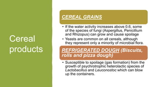 microbiology of cereal and cereal products | PPTX