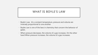 chemistry presentation on Boyle's Law | PPT