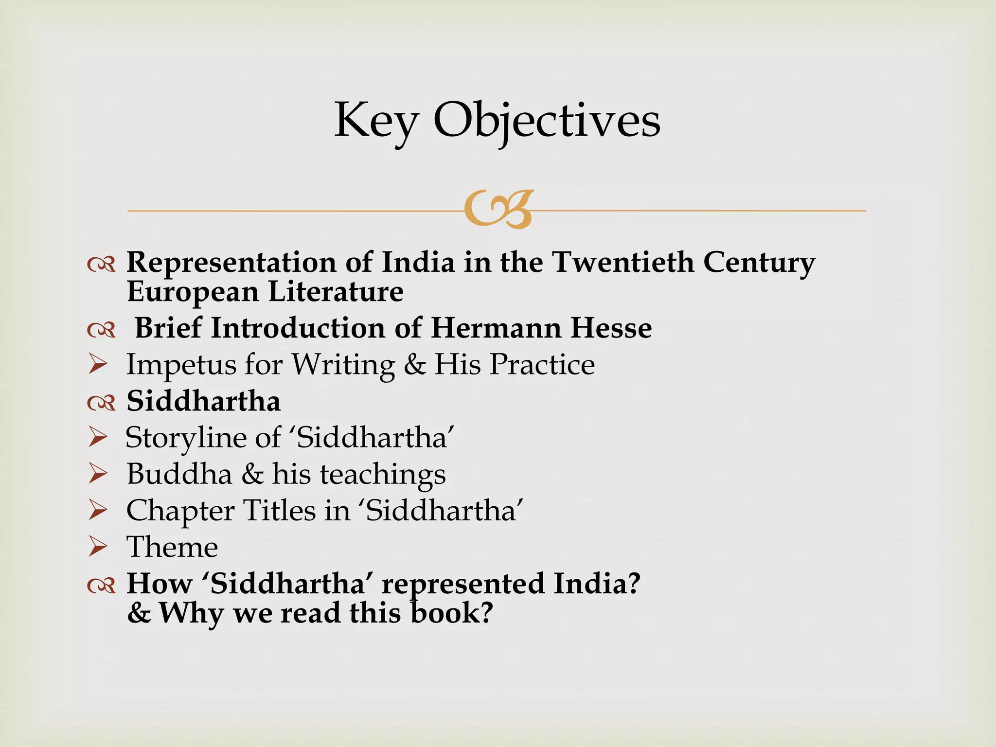 Siddhartha by Herman Hesse | PPTX