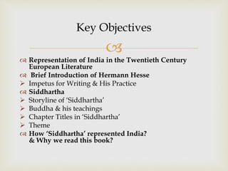 Siddhartha by Herman Hesse | PPTX