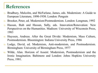 Modernism in Literature | PPT