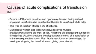 Blood transfusion reactions | PPT