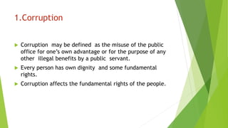 Role of education to curb social evils like corruption, terrorism ,anti ...