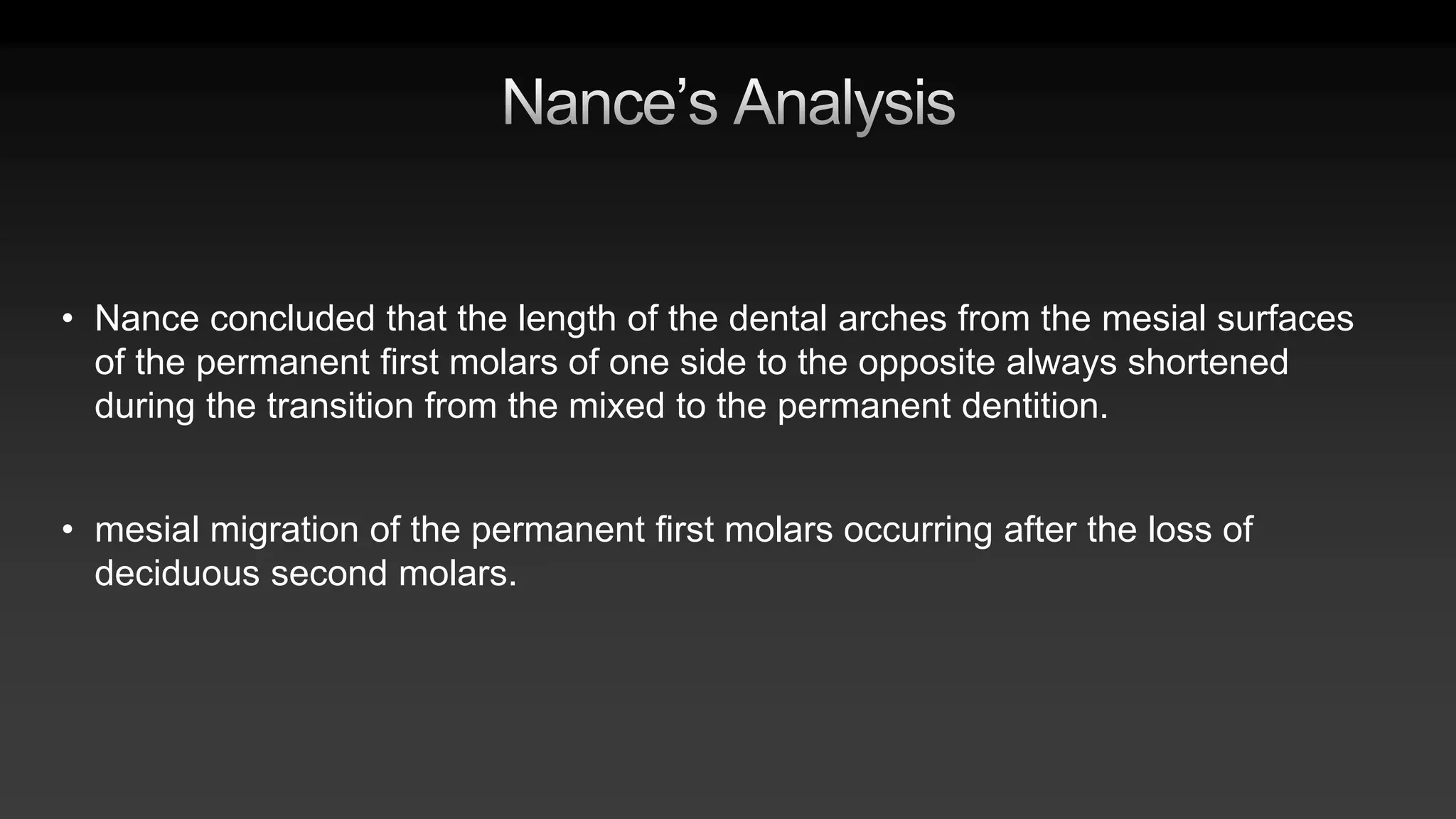 MODEL ANALYSIS : MIXED DENTITION | PPTX