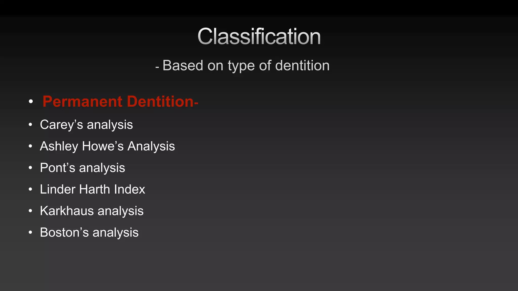 MODEL ANALYSIS : MIXED DENTITION | PPTX