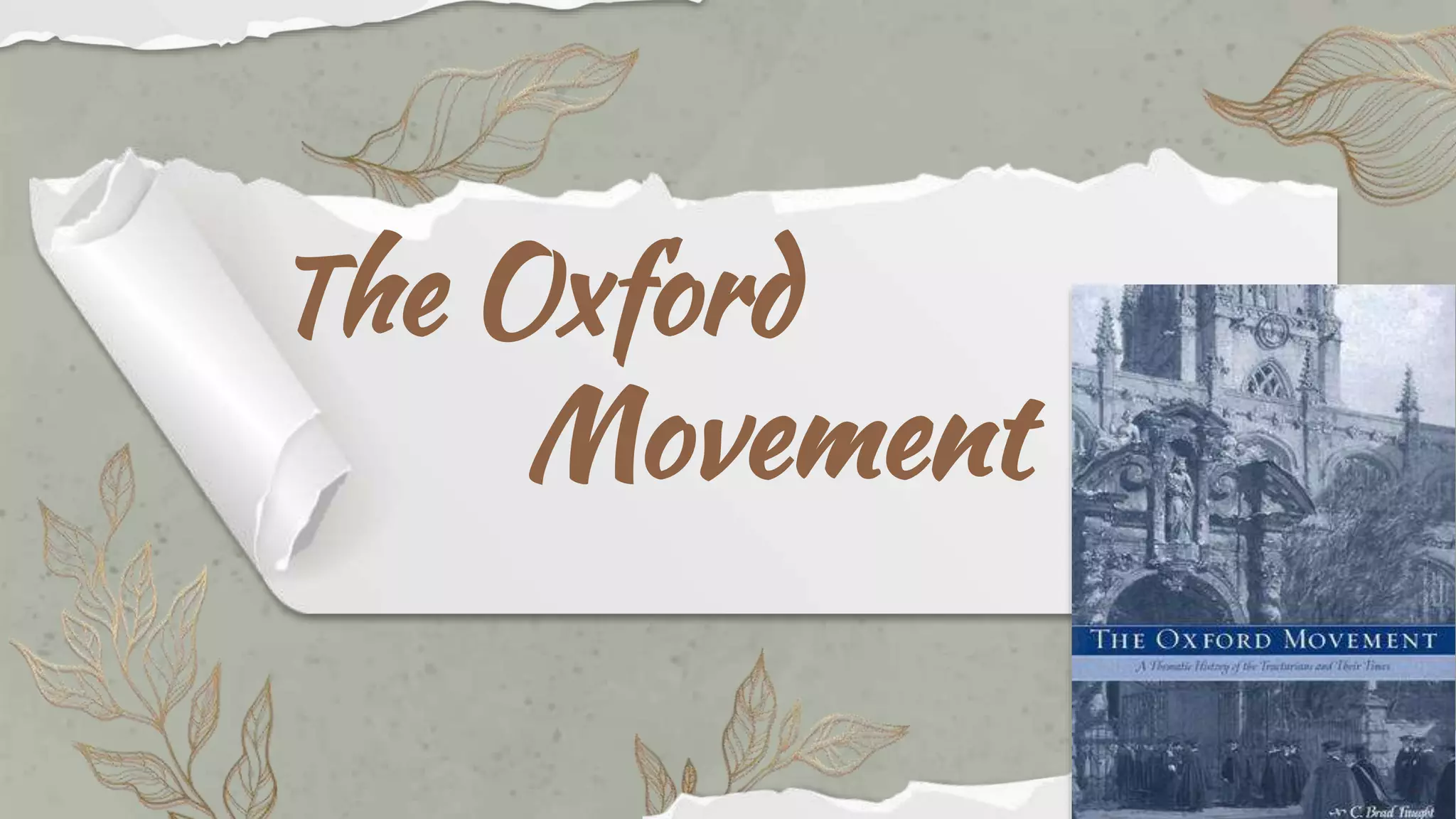 The Oxford MOvement | PPTX