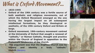 The Oxford MOvement | PPTX