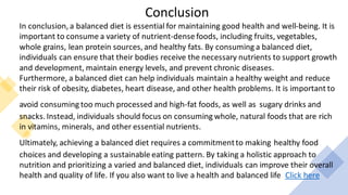 Health and balance diet | PDF