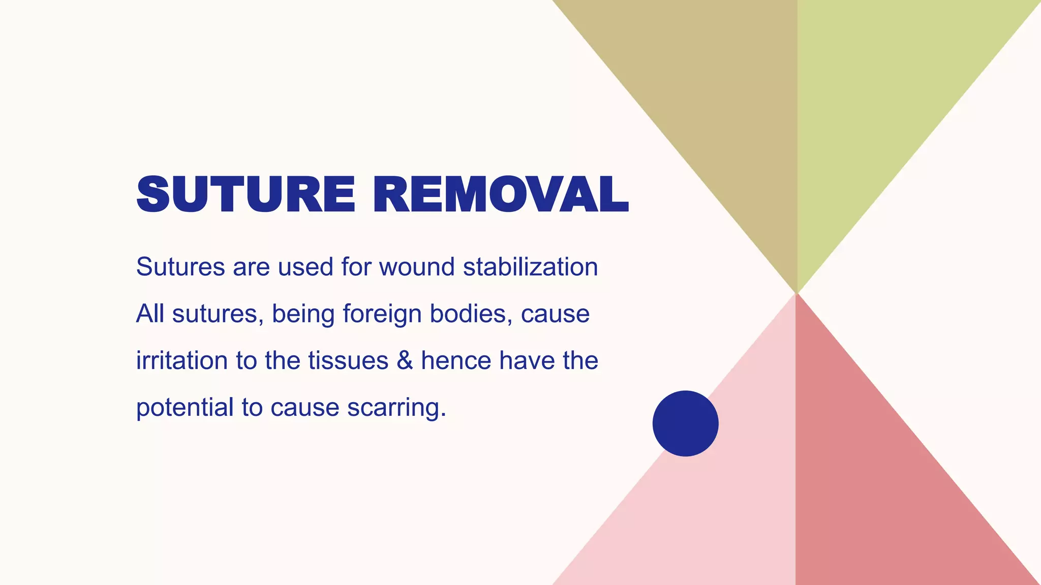 Suture Removal-Stitch Out Protocol | PPT