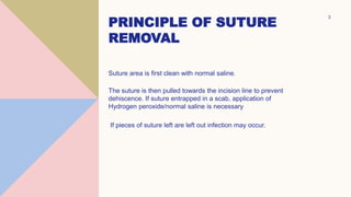 Suture Removal-Stitch Out Protocol | PPT