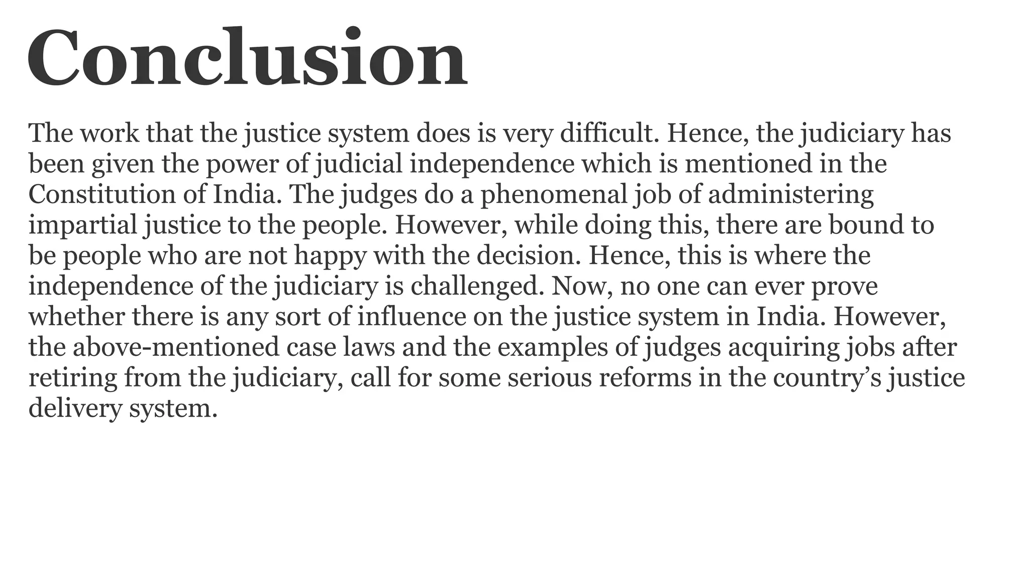 Independent judiciary | PDF