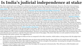 Independent judiciary | PPT