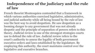 Independent judiciary | PPT
