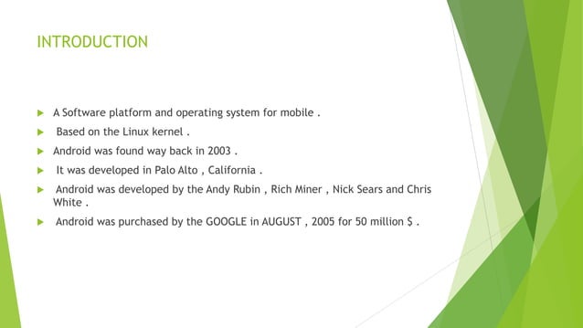 presentation about Android | PPT