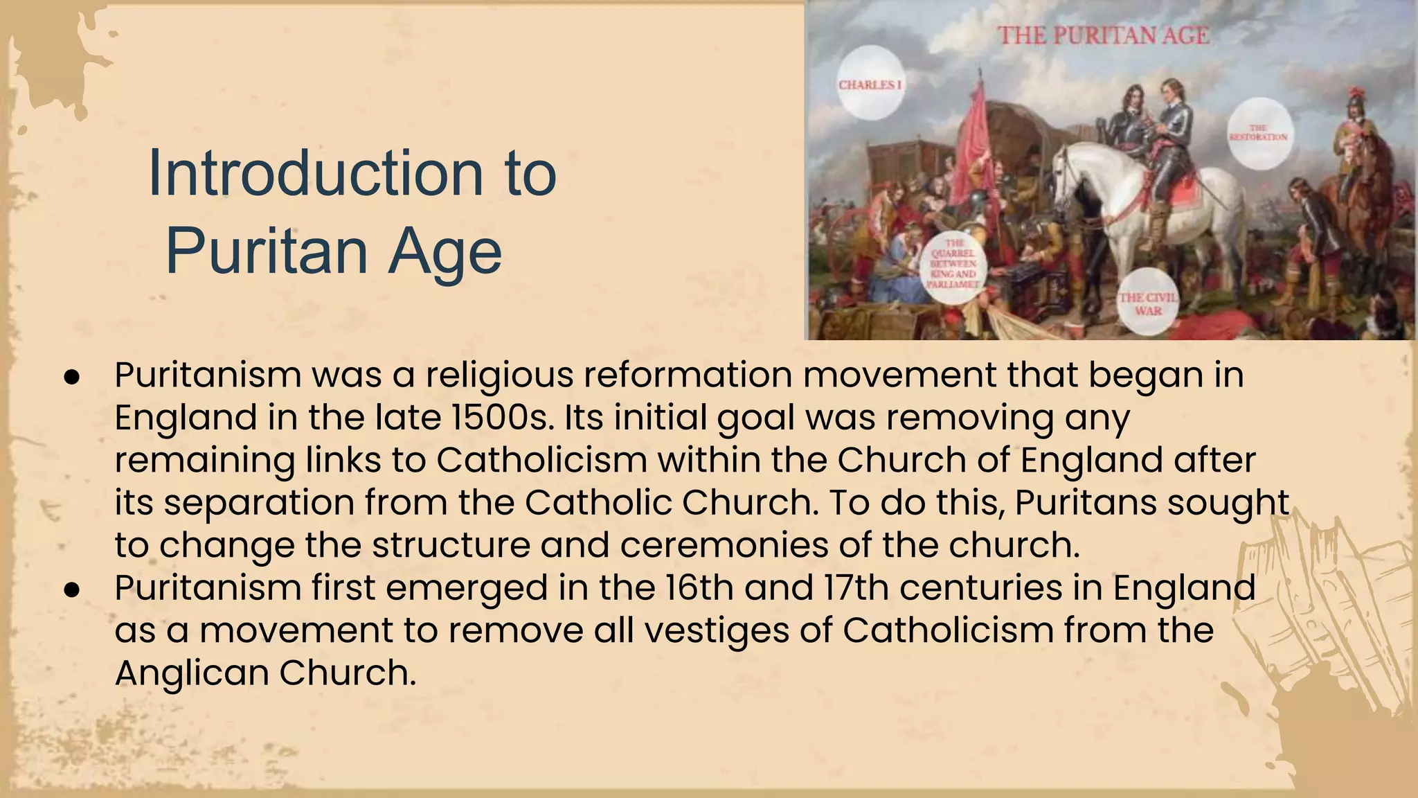 Selected Poets of Puritan Age | PPTX