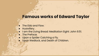 Selected Poets of Puritan Age | PPTX