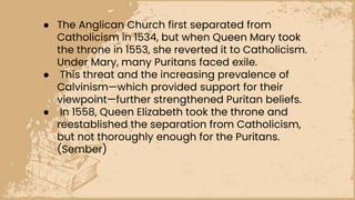 Selected Poets of Puritan Age | PPTX
