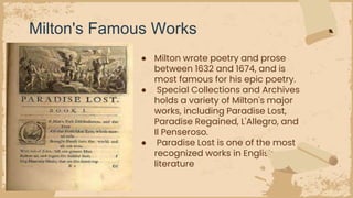 Selected Poets of Puritan Age | PPTX