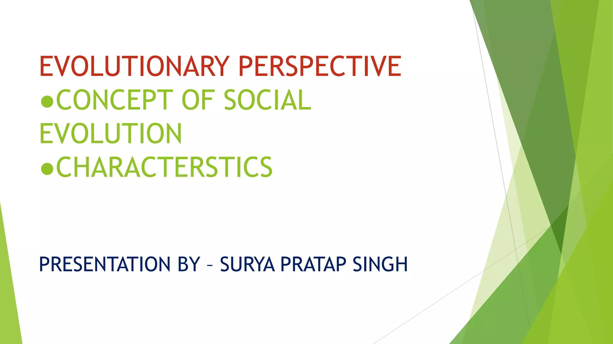 Social evolution | PPTX