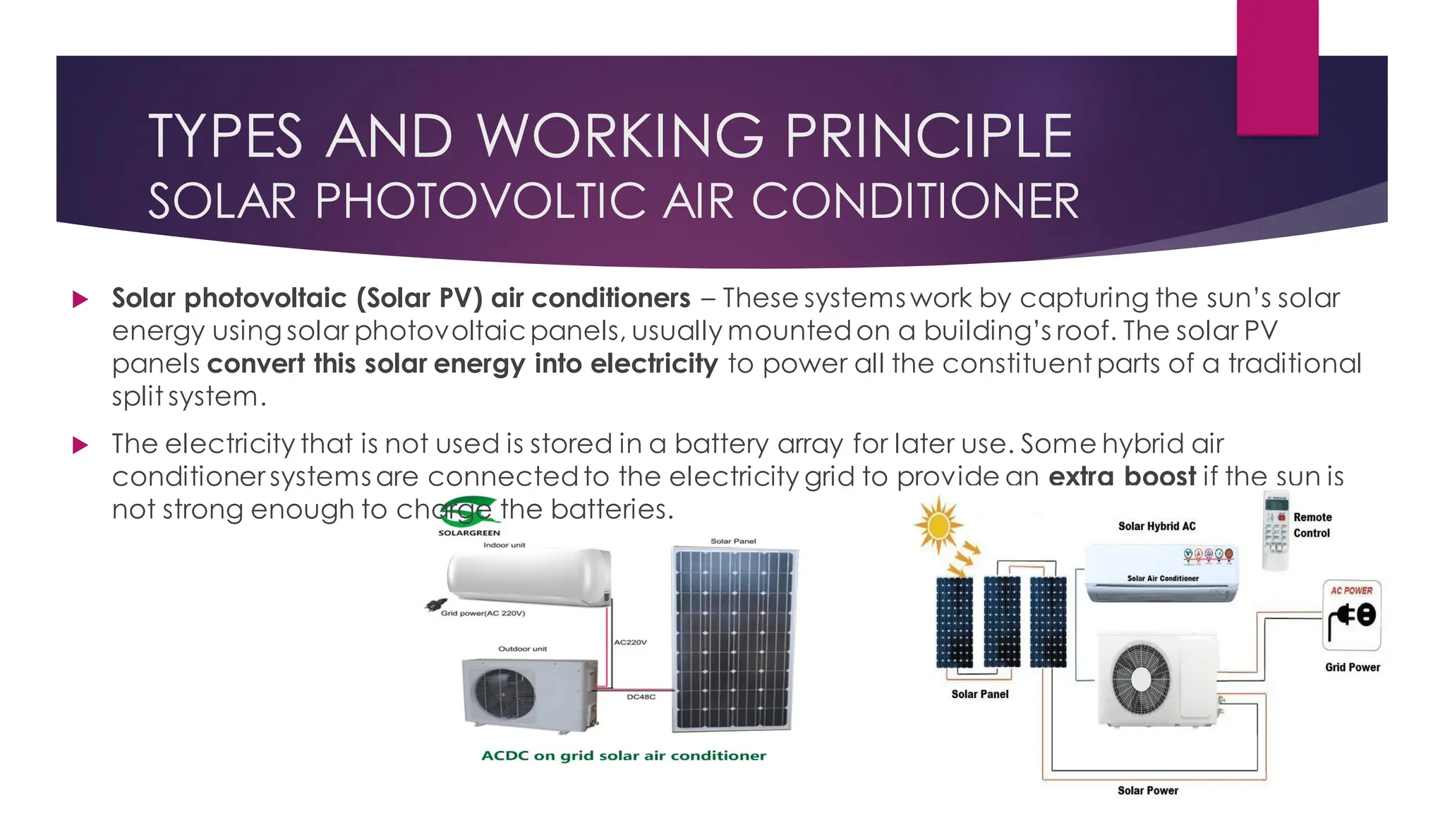 solar power air conditioners | PDF