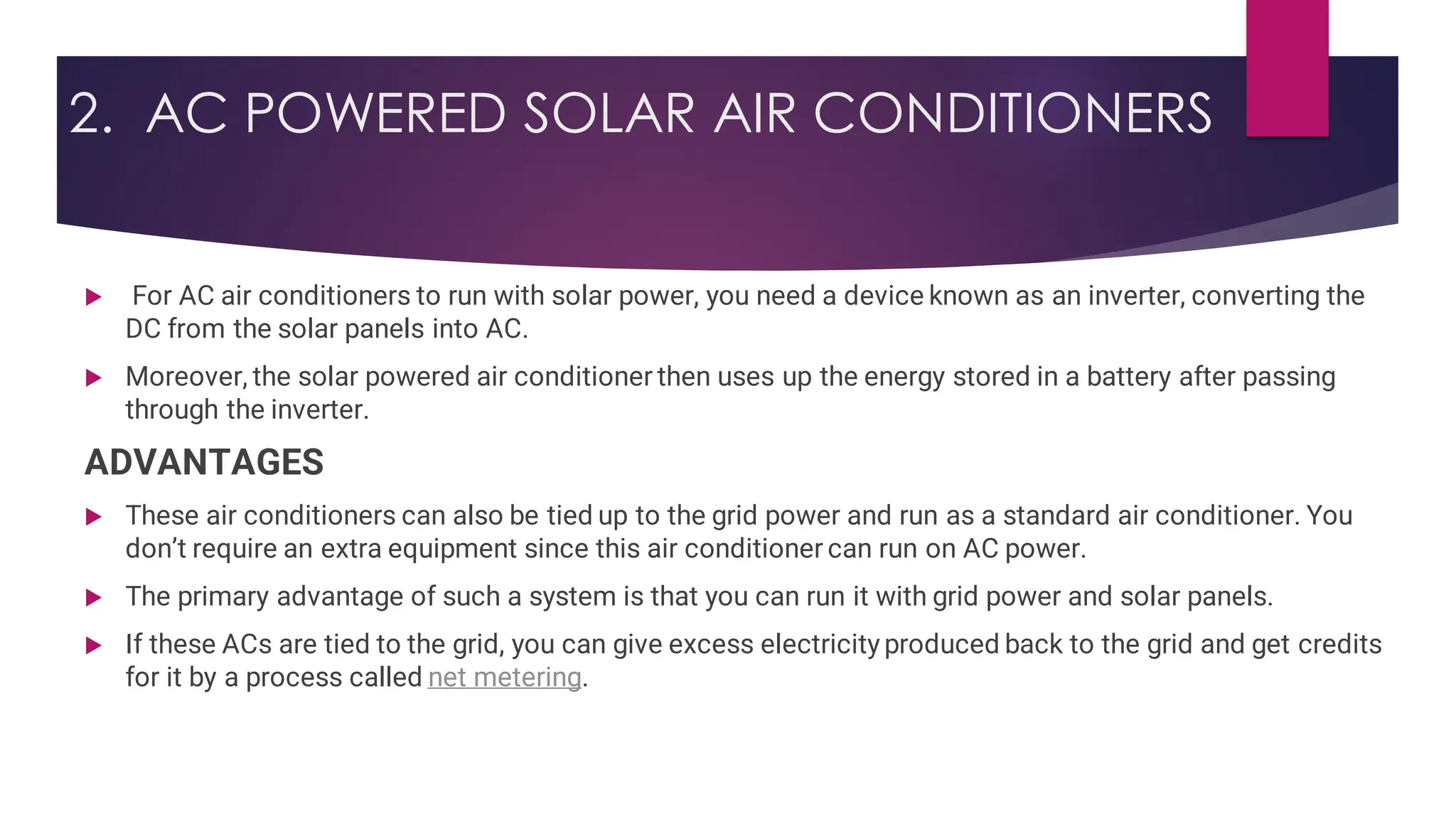 solar power air conditioners | PDF