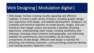 Web designing infromative ppt for students | PDF