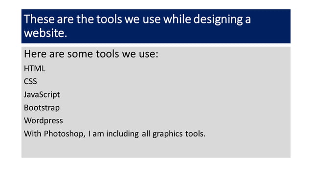 Web designing infromative ppt for students | PDF