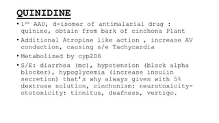 ANTI ARRHYTHMIC DRUGS and action potential correlation | PPT