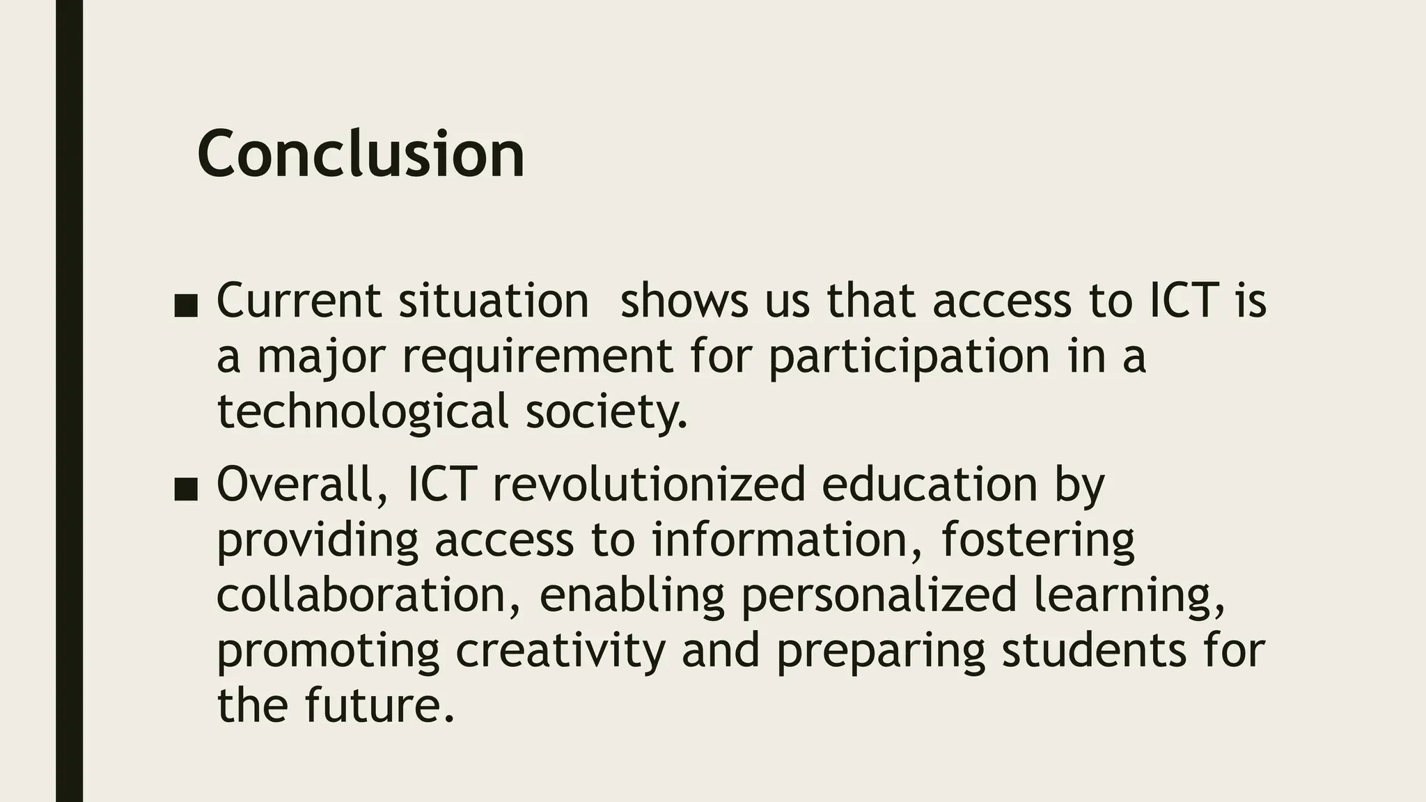 ICT role in 21st century education and it's challenges. | PPTX
