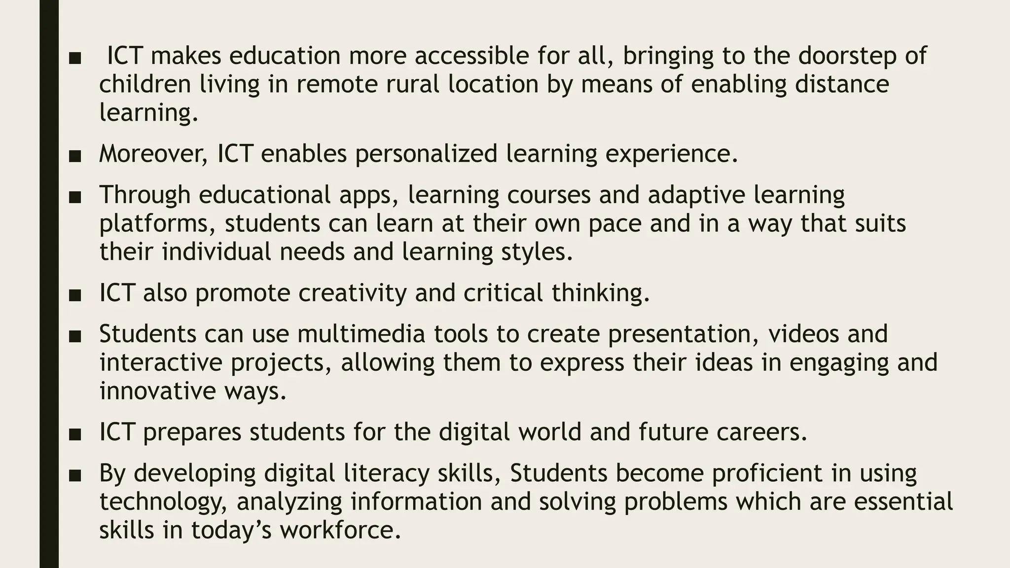 ICT role in 21st century education and it's challenges. | PPT