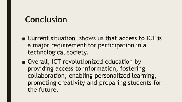 ICT role in 21st century education and it's challenges. | PPT