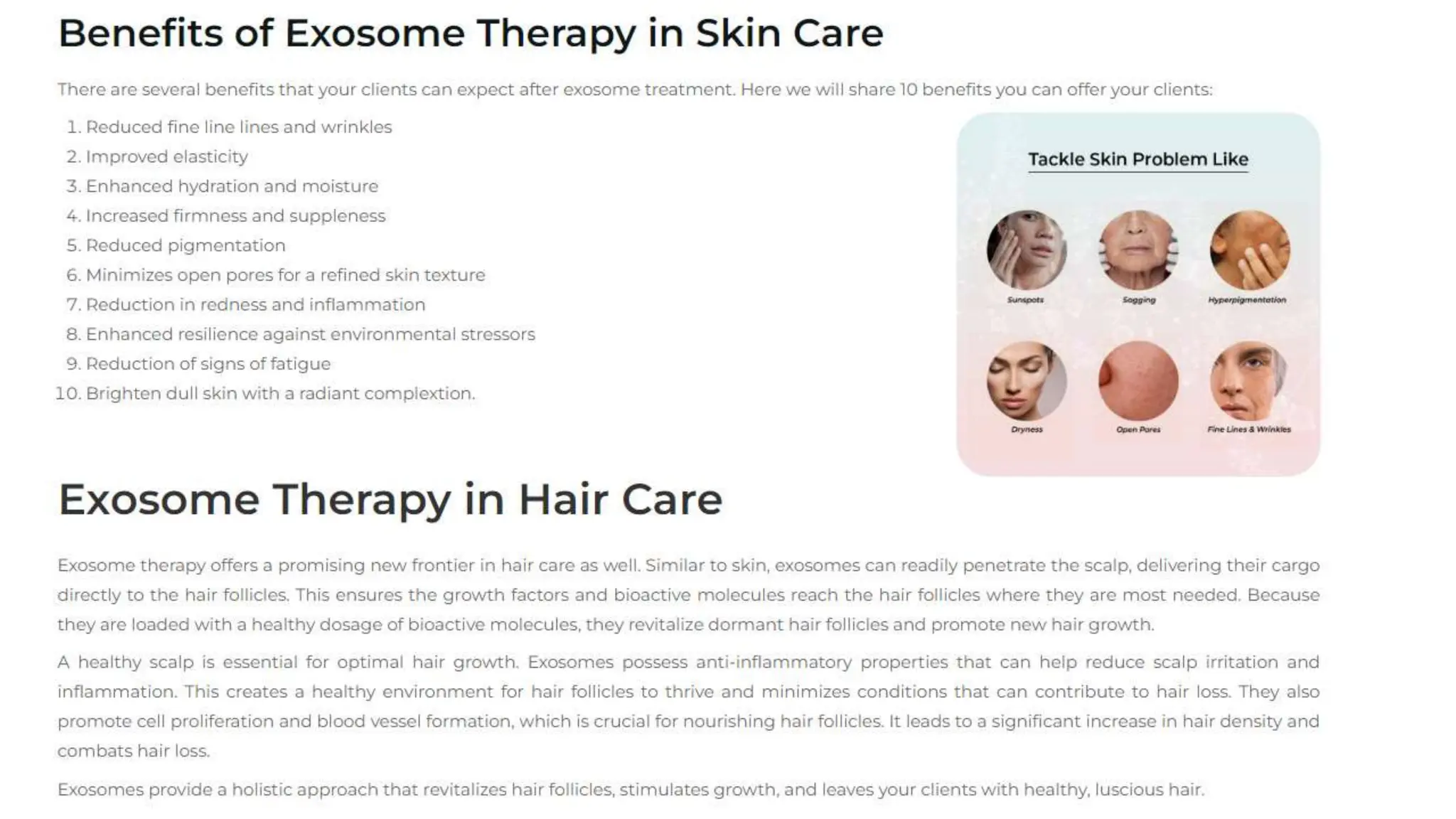 Exosome Therapy’s Regenerative Effects on Skin and Hair Rejuvenation | PPTX