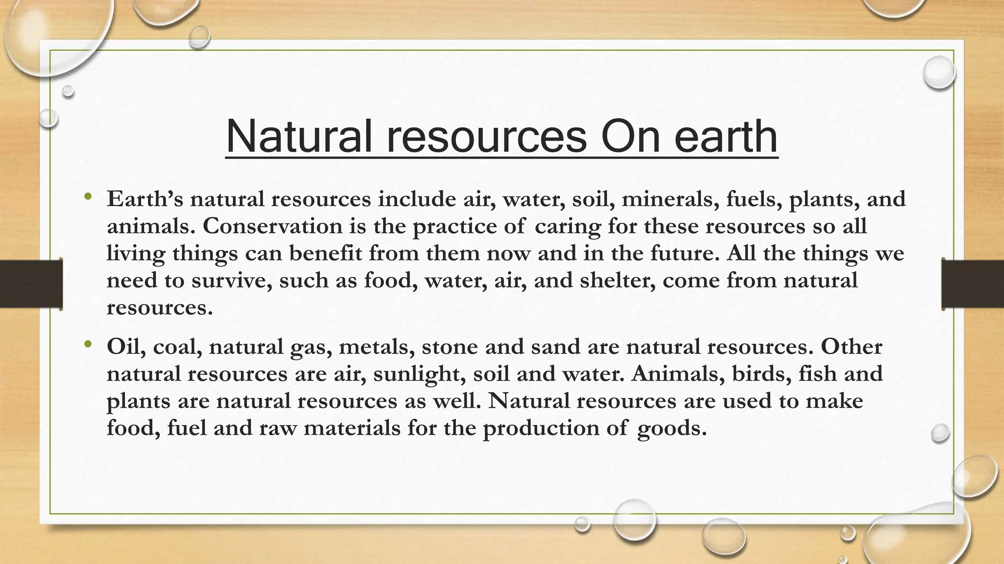 Ppt on natural resources for class 9 free download | PPTX